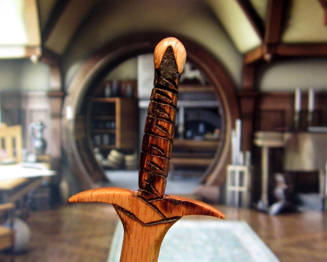 Hair Stick - Fantasy Sword 8 Hair Toy in Oak - Etsy