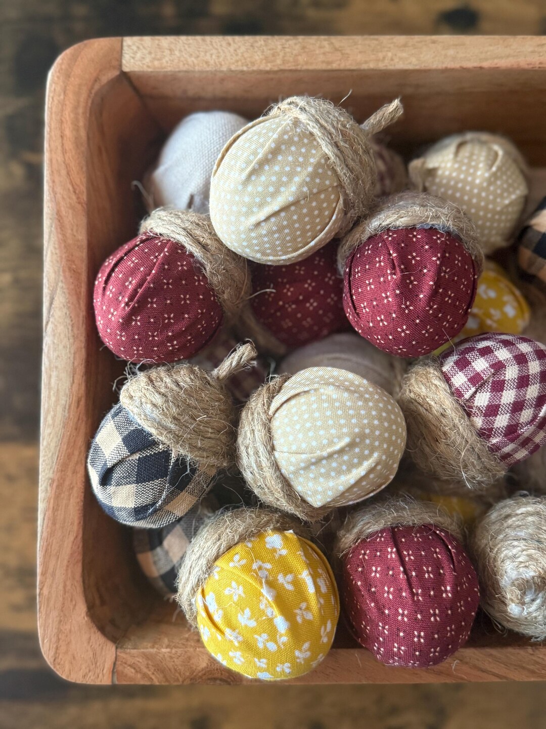 Fall Decor, Acorn, Fabric Acorn, Autumn Decor, Thanksgiving Decor, Bowl Filler, Handmade, Rustic ...