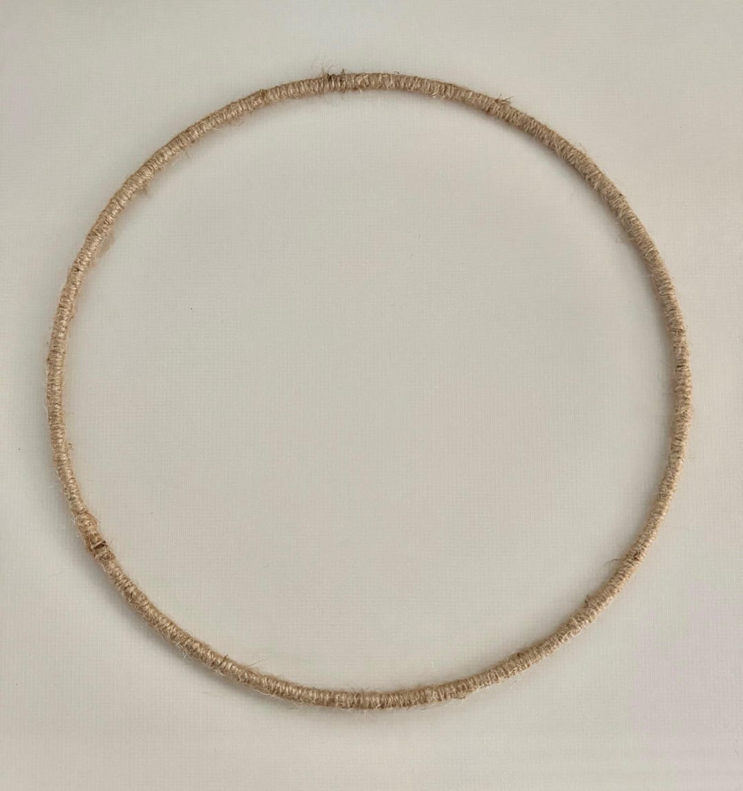 Boho, Farmhouse, Wreath Hoop, Hemp Hoop, Minimalist Wreath, Hemp Ring ...