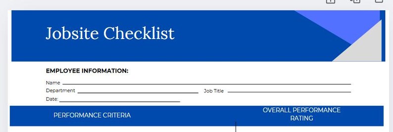 Jobsite Safety Checklist Template | Construction Daily Log Sheet ...