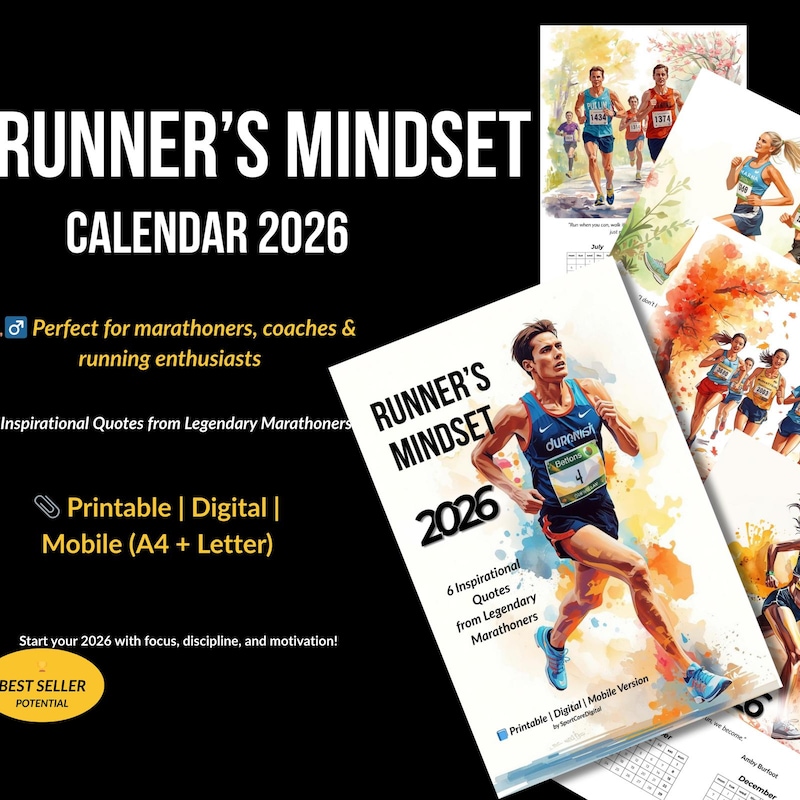 2026 Running Calendar - Etsy