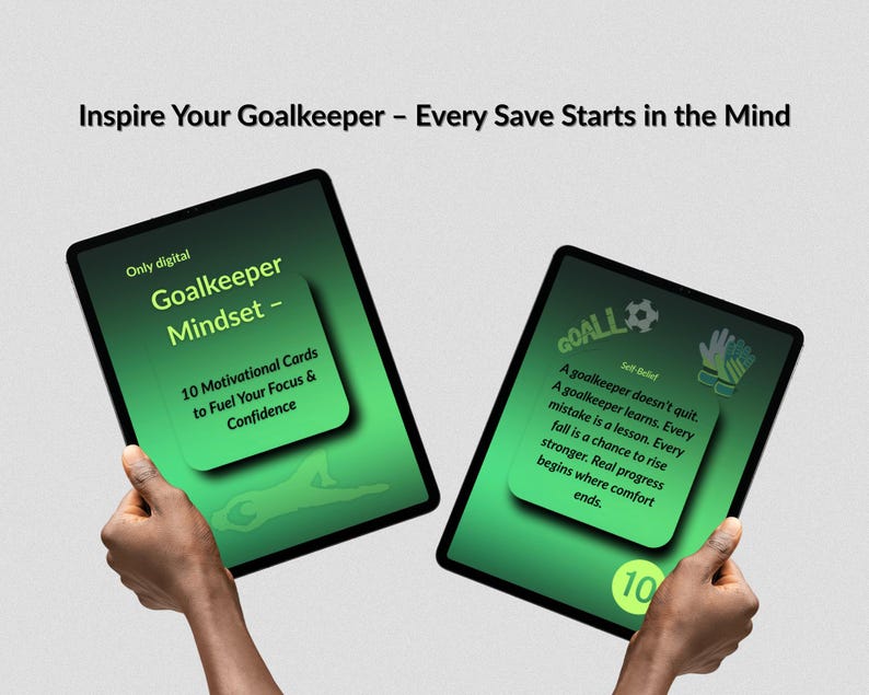 Goalkeeper Mindset Cards – Printable Motivational Quotes for Soccer ...