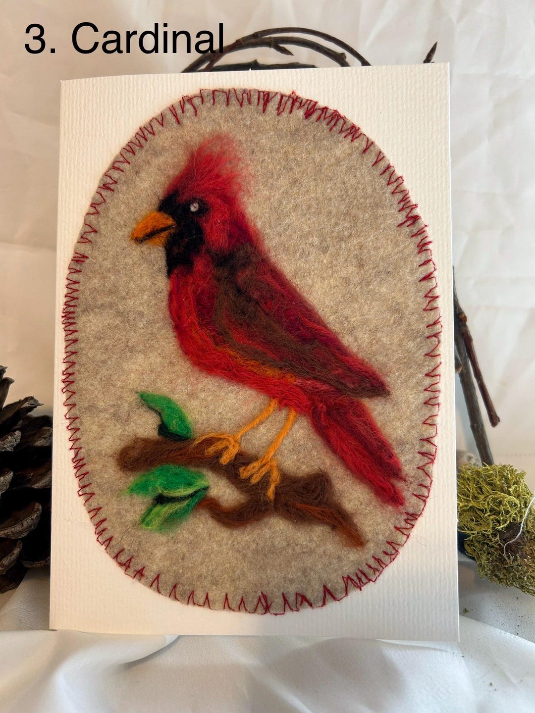 Handmade Felted Blank Folded 5X7 Greeting Cards With Envelope - Etsy