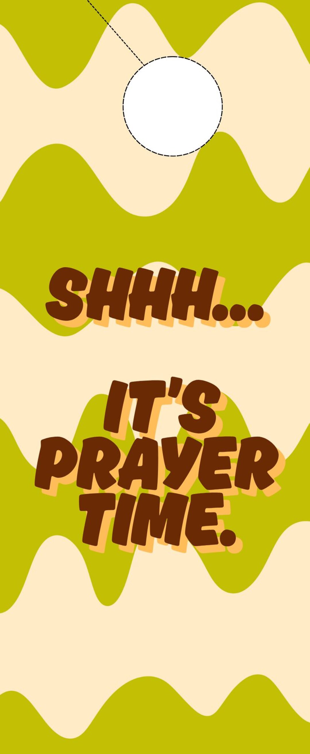 Prayer Time Door Hanger: Printable Christian Reminder (PDF Download - Etsy