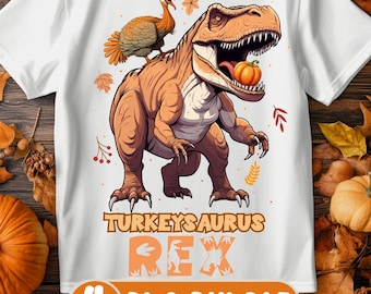 Dinosaur Thanksgiving Png, Turkey Saurus Rex Png, Thanksgiving T-rex ...