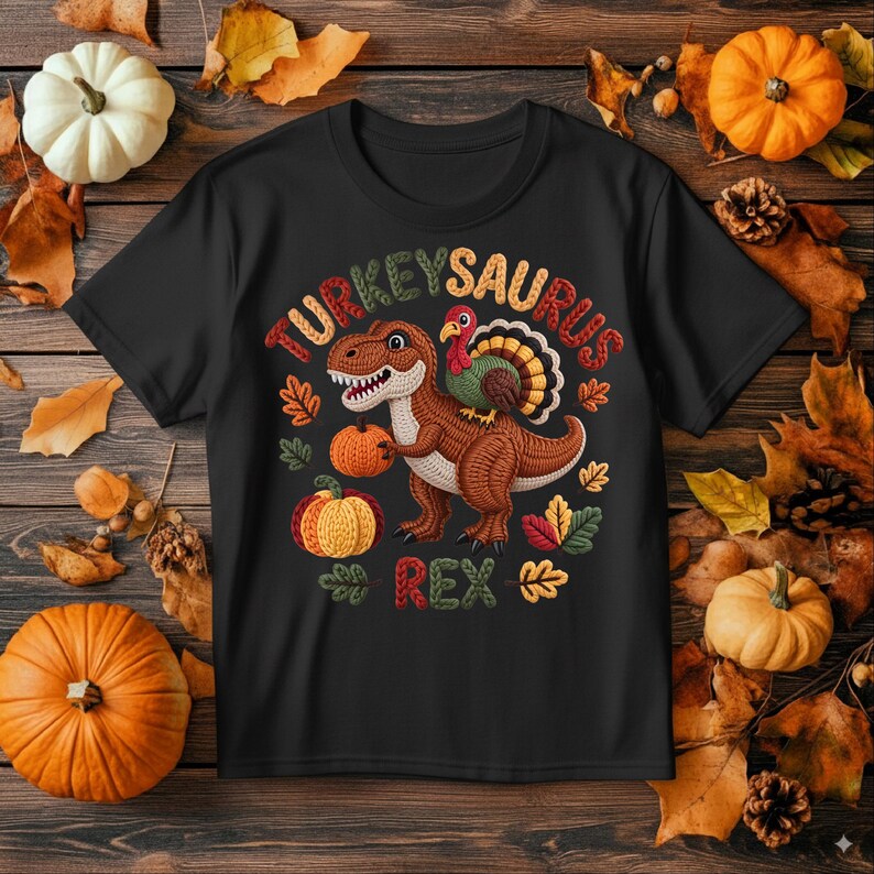 Thanksgiving Yarn Crochet, Dinosaur Thanksgiving Png, Turkey Saurus Rex ...