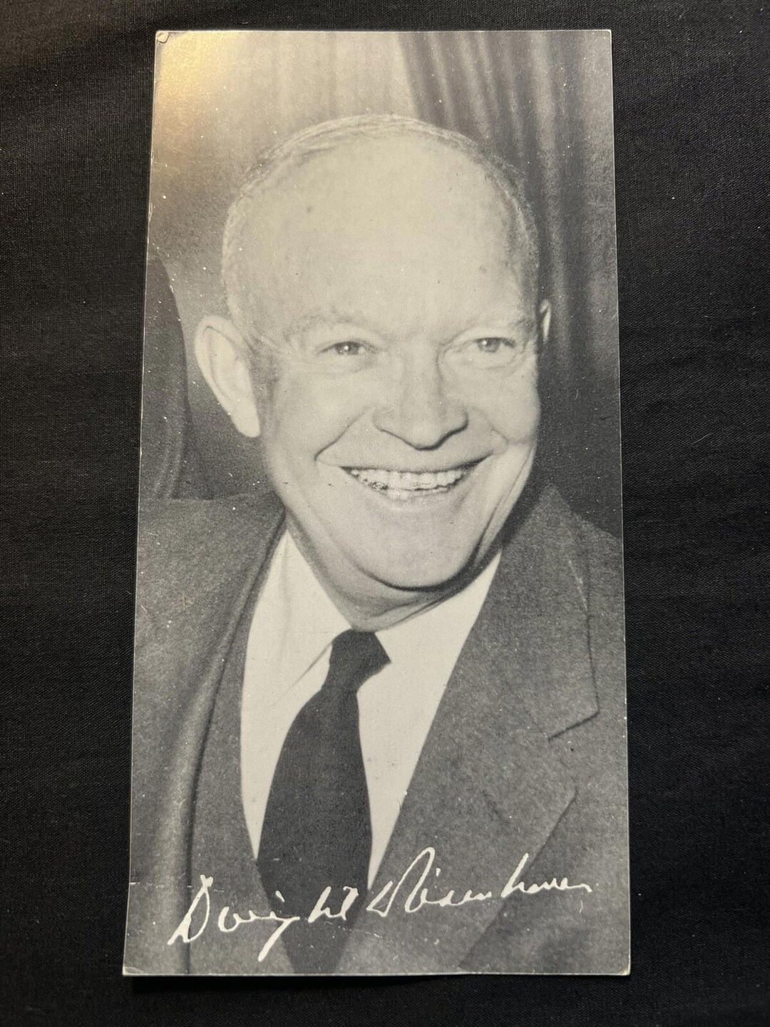 1956 Dwight Eisenhower Re-election Campaign Card Connecticut Politics ...