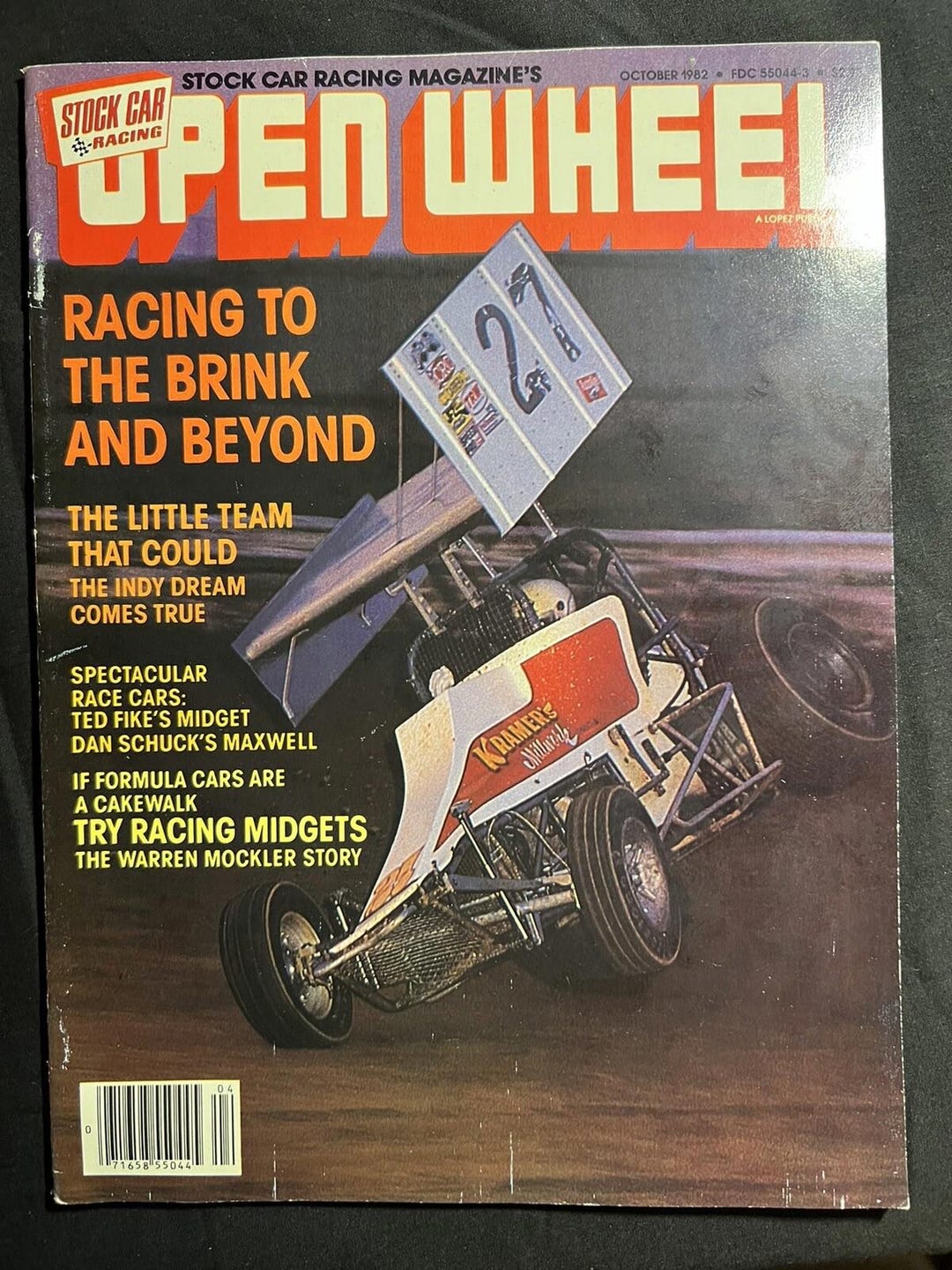 October 1982 Open Wheel Magazine Stock Car Racing Indy 500 Art Pollard ...