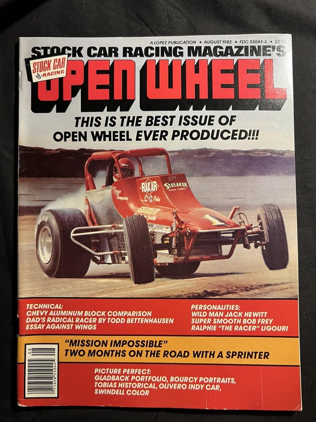 August 1982 Open Wheel Magazine Stock Car Racing Wild Man Jack Hewitt ...
