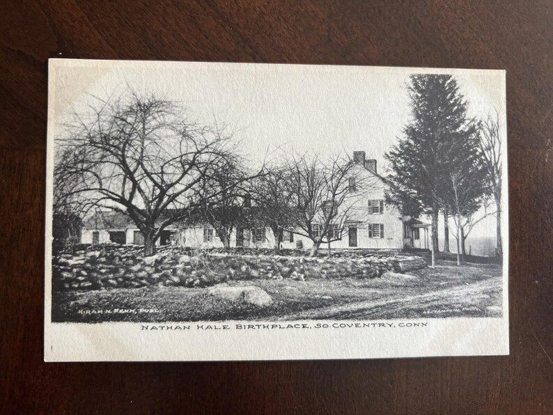 1905 Postcards Nathan Hale Birthplace Schoolhouse Monument RPPC ...