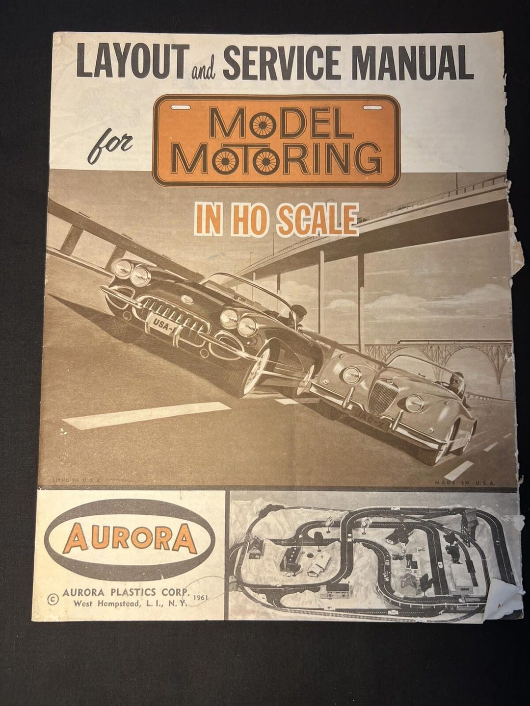 1961 Layout Service Manual Model Motoring Ho Scale Assembly ...