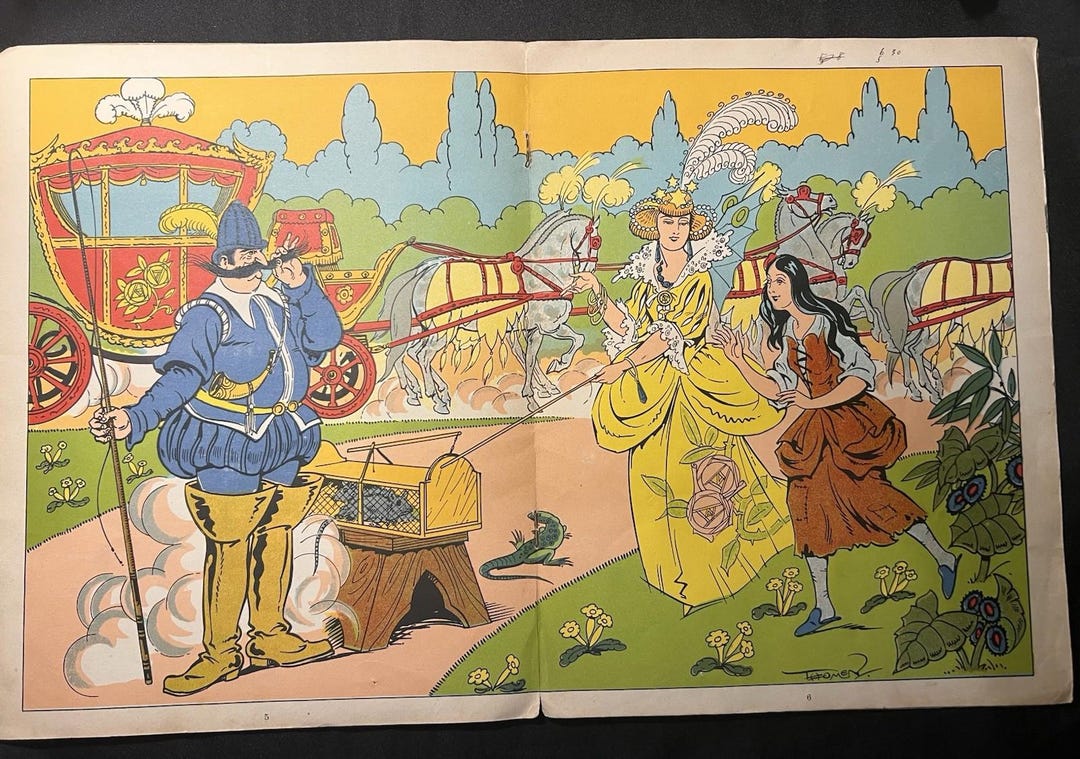 1933 Cinderella Cendrillon Illustrated by Raoul Thomen French Art ...
