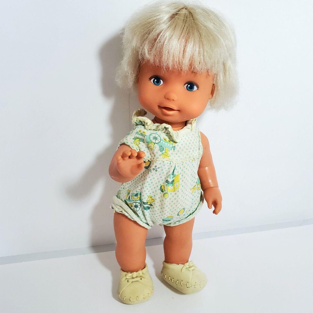 Vintage 1976 Remco Baby This N That 14inch Doll Original Shoes Dress ...