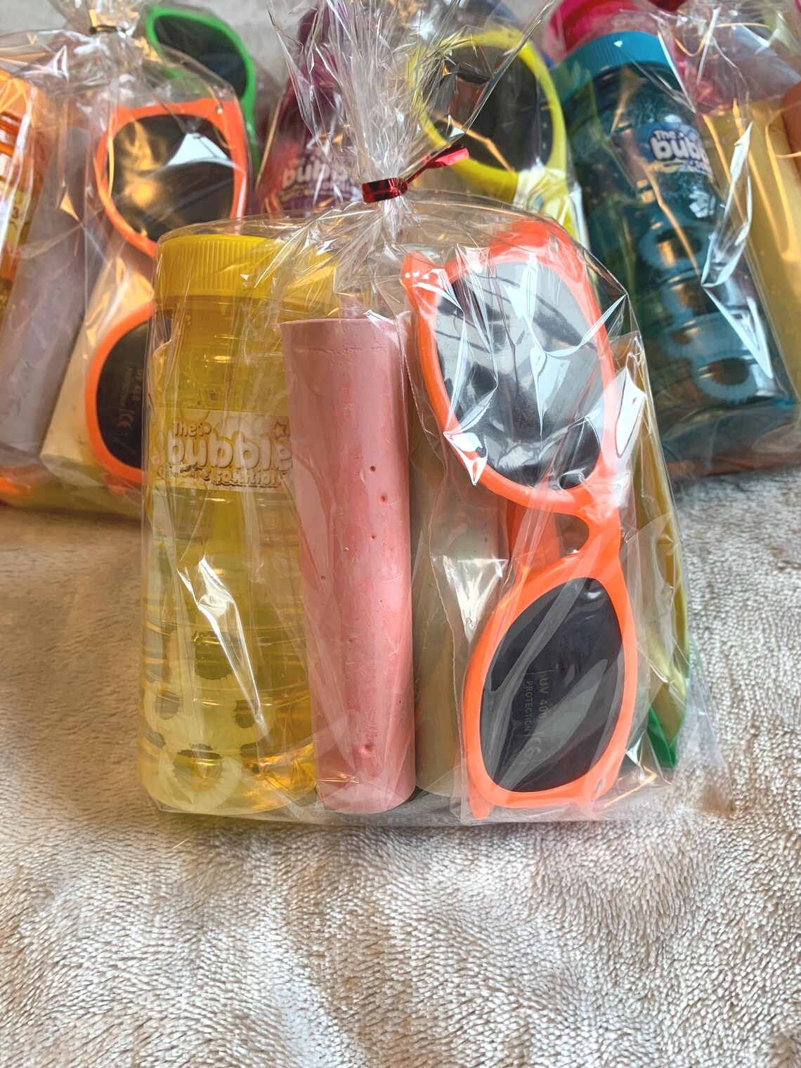 Fun in the Sun Pack: Bubbles, Beach Ball, Sunglasses & Chalk - Summer ...