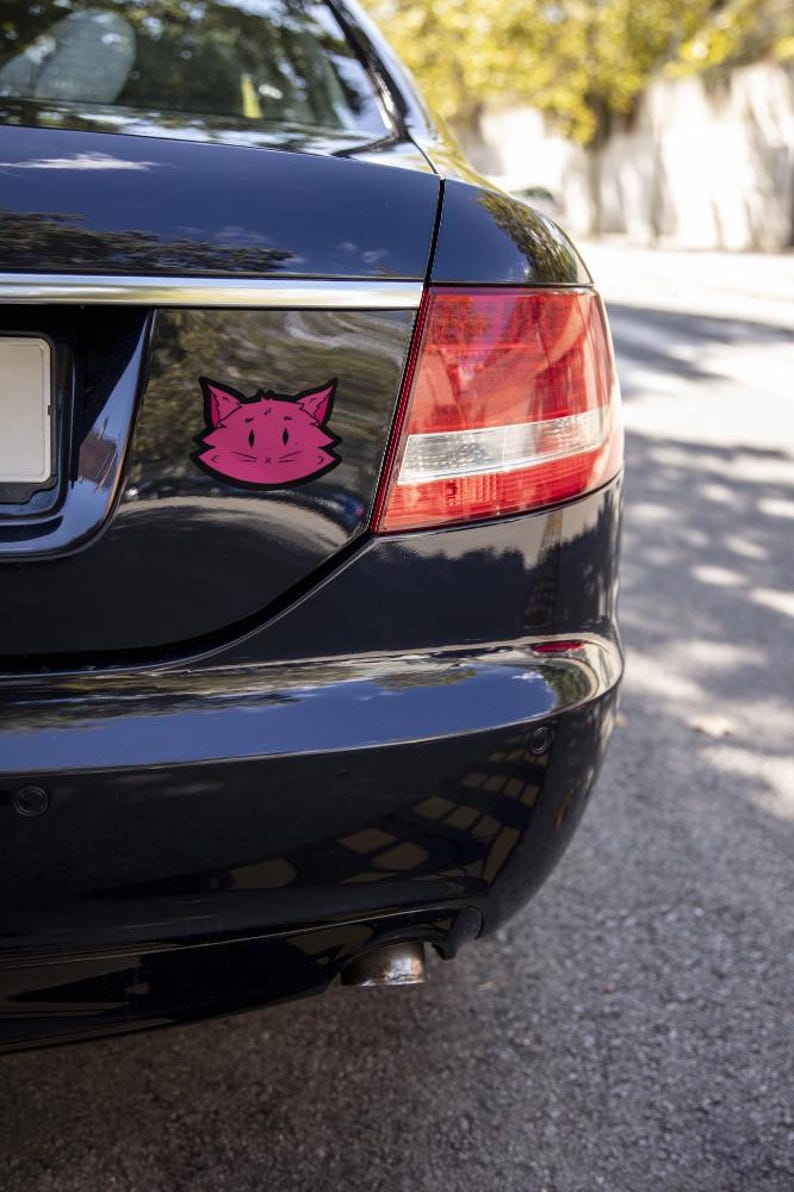 Cute Cat Sticker | Pink Kitty Sticker | Cool Kitty Sticker | Pink Cat ...