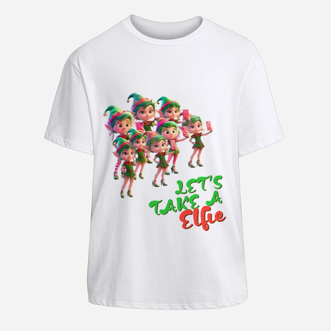 Cute Christmas Elves "lets Take a Elfie" - Etsy