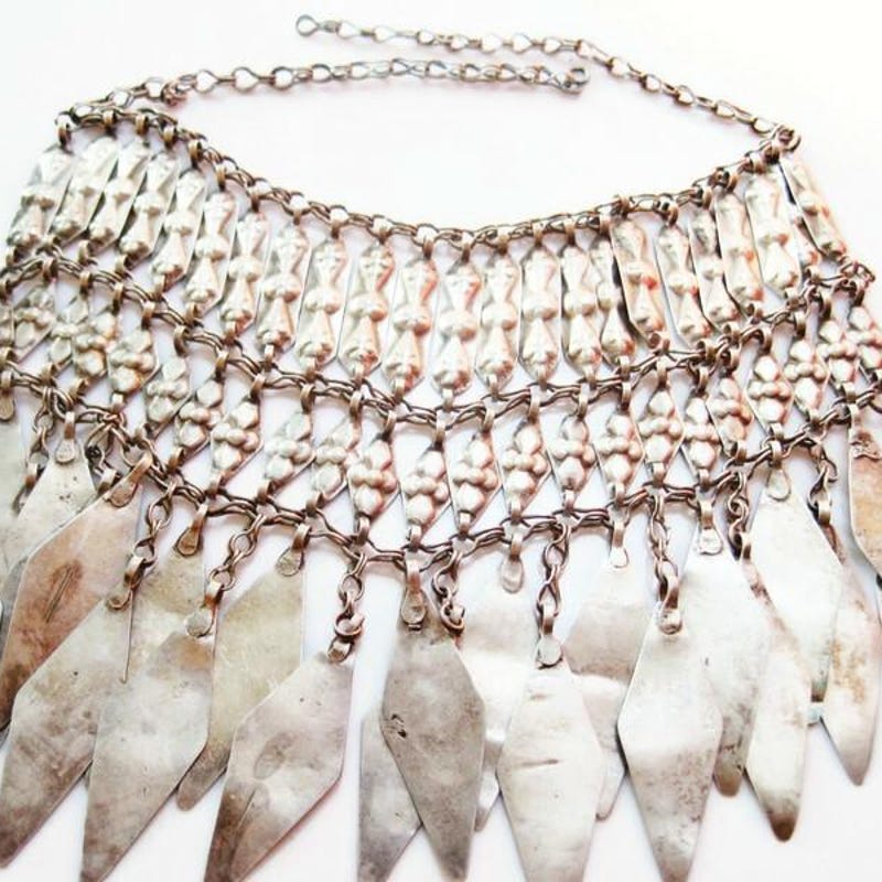 Turkoman Silver Necklace - Etsy