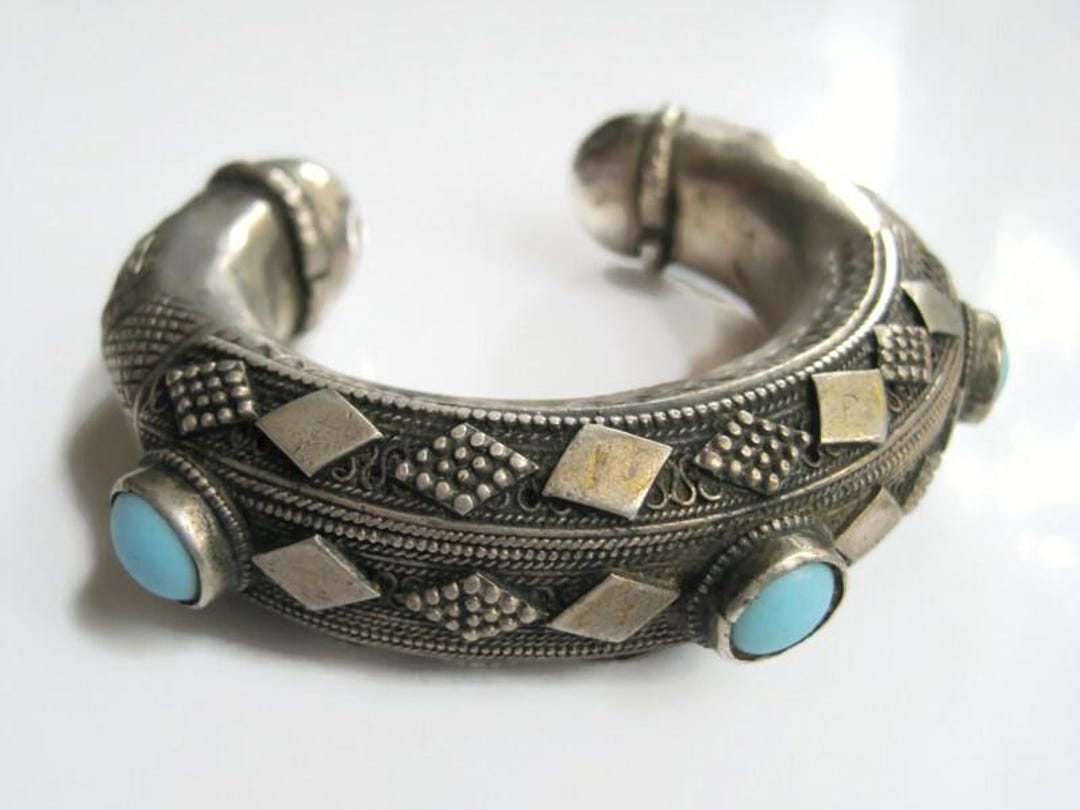Silver Saudi Arabian Cuff Bracelet - Etsy