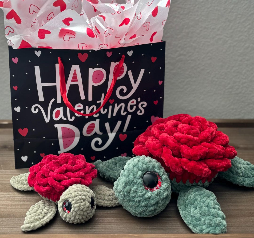 Rose Turtles - Forever Flowers - Flower Plush - Etsy