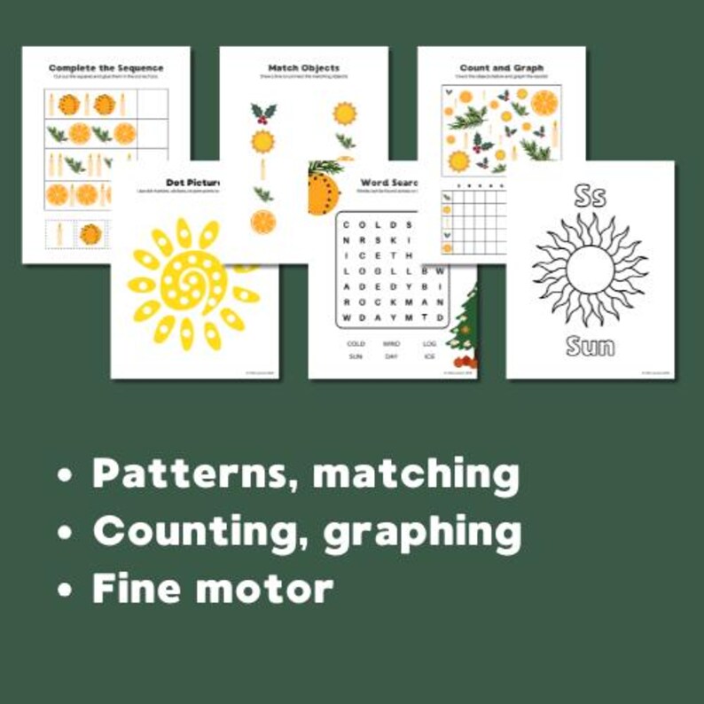 Winter Solstice Activity Pack Homeschool Morning Basket Winter Solstice ...