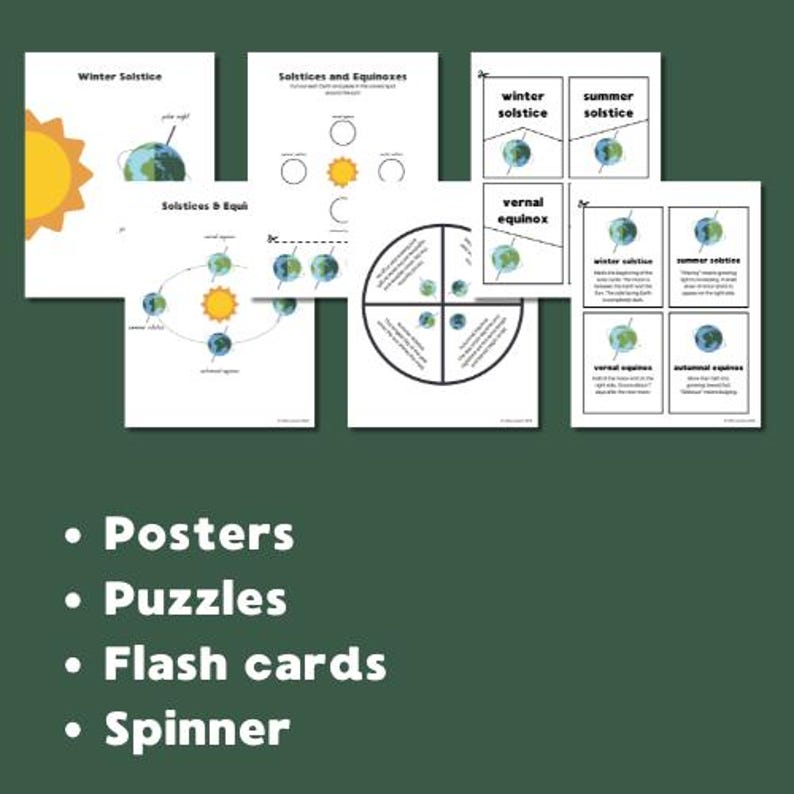 Winter Solstice Activity Pack Homeschool Morning Basket Winter Solstice ...