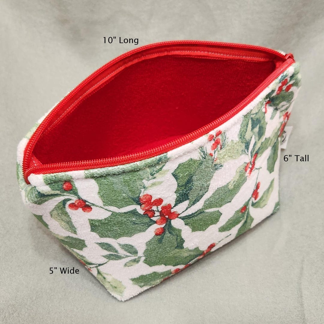 Flat Bottom Zipper Pouch: Soft Padded Travel Bag (8 Adorable Designs ...