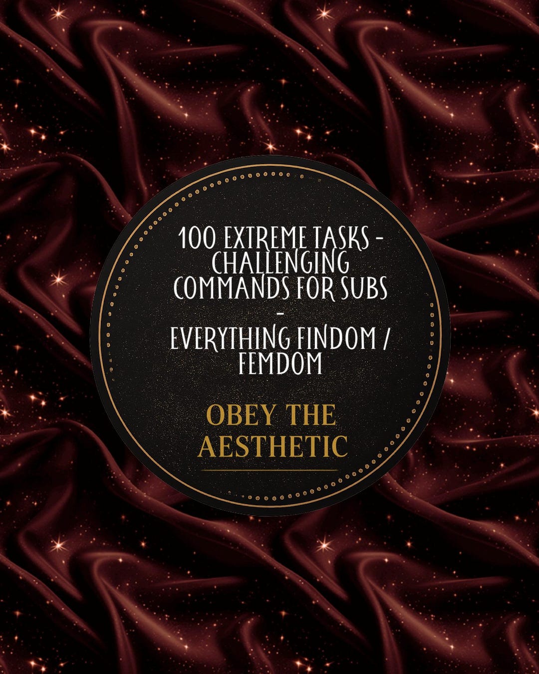 100 Extreme Tasks - Challenging Commands for Submissives | Obedience ...