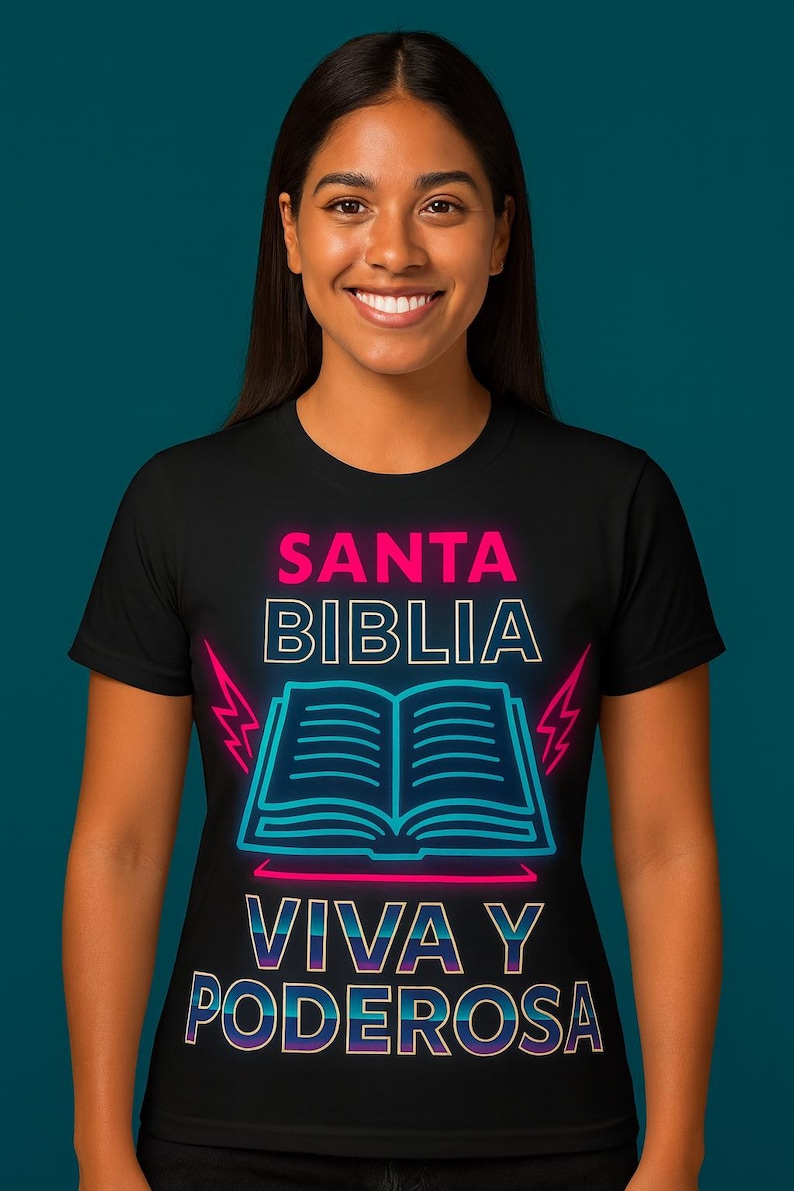 Retro Neon Christian T-shirt: Bella Canvas 80s Faith Tee - Etsy