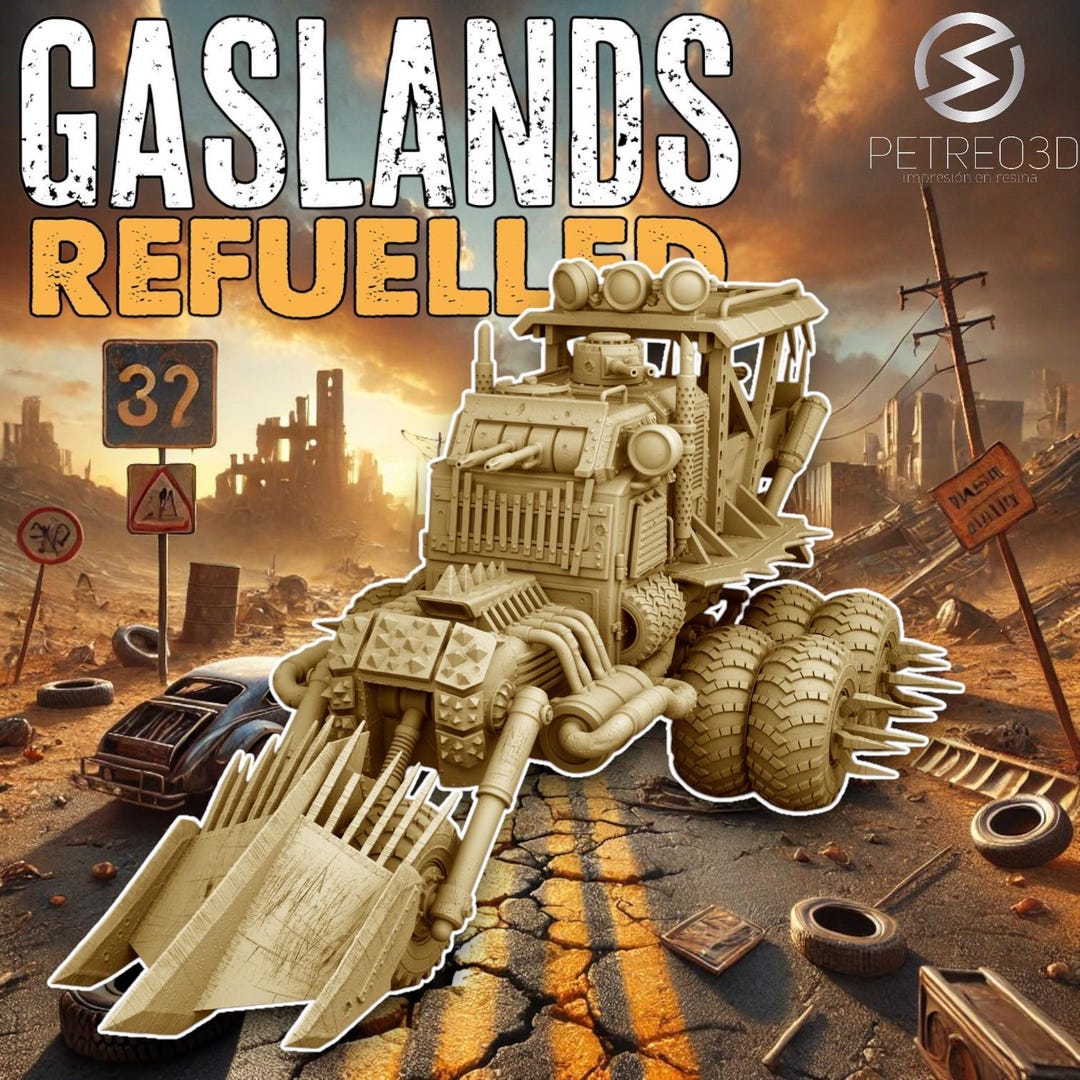 Assembled Death Machine 1:64 - Gaslands 3D Printed Resin Model for Epic ...