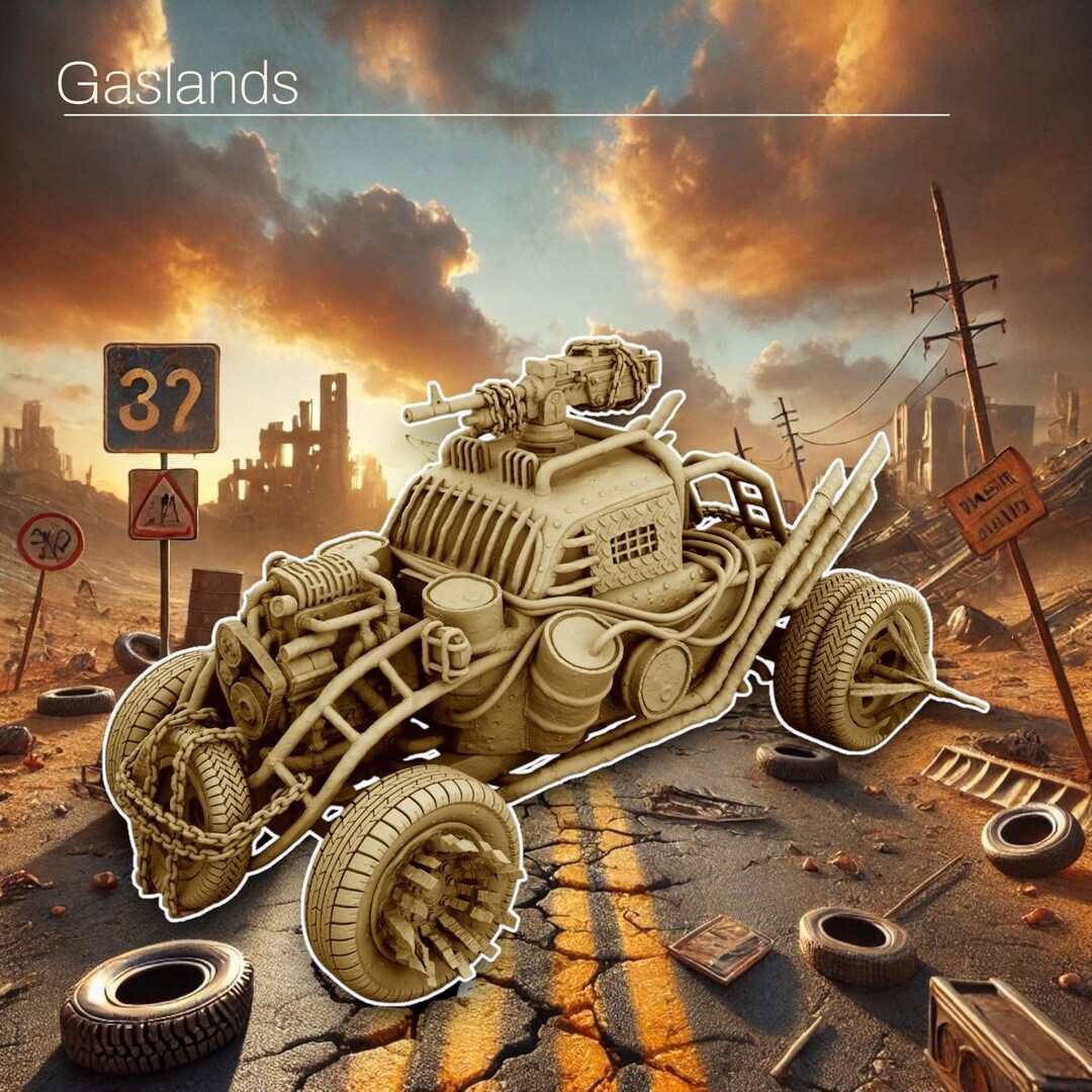 Mad Car 1:64 | Gaslands 3D Printed Resin Model for Epic Racing | Unique ...