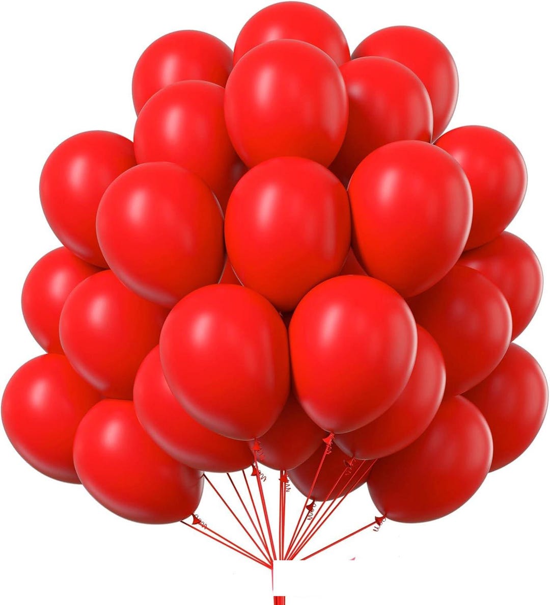 Red Balloons 100pcs 12 Inch Red Helium Balloons for Birthday Graduation ...