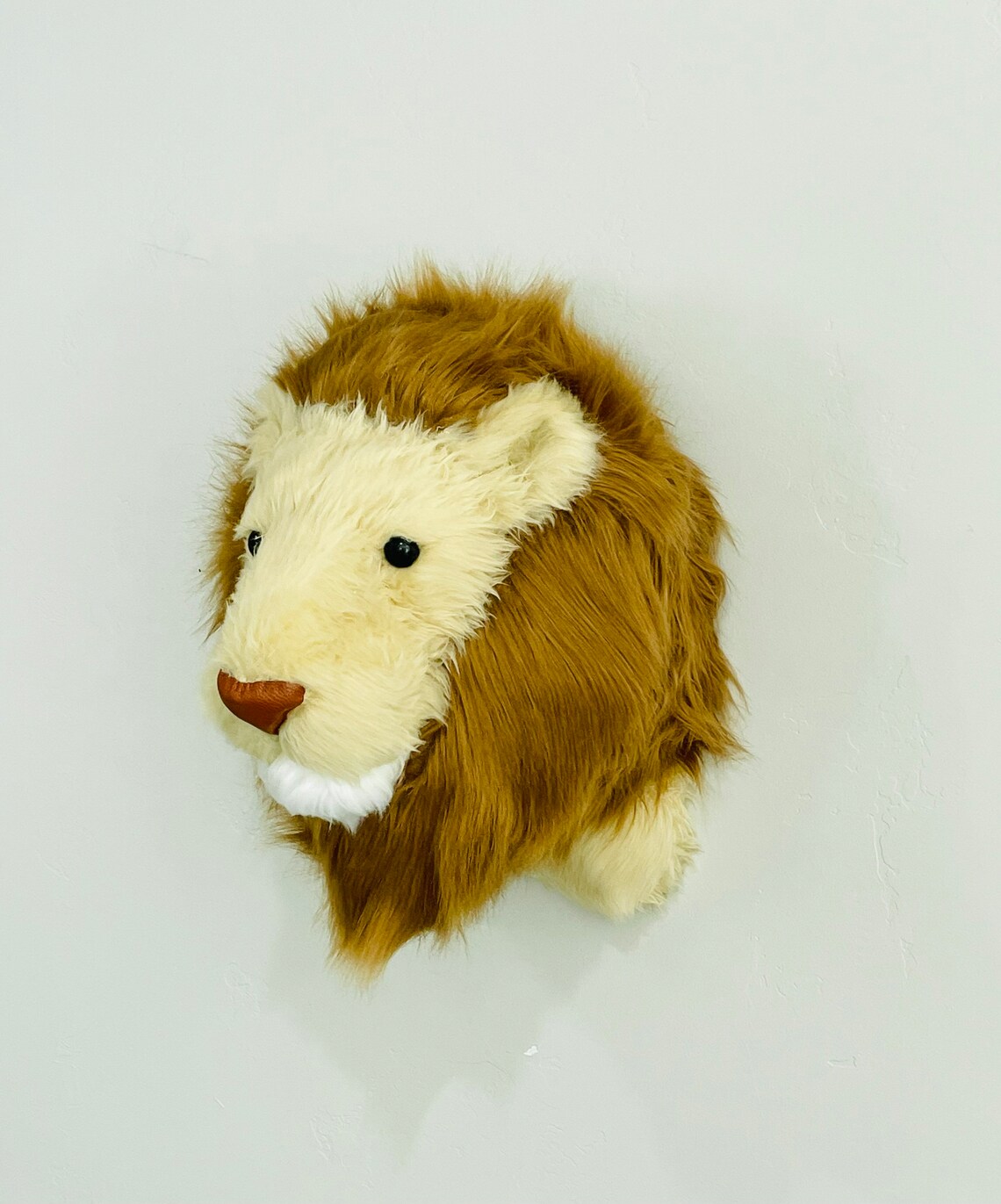 Lion Head Mount Faux Taxidermy Safari Nursery Decor Wall - Etsy