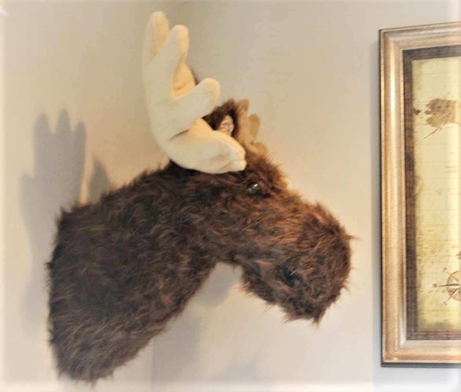 Large Moose Head Faux Taxidermy Wall Hangings Humane Animal | Etsy