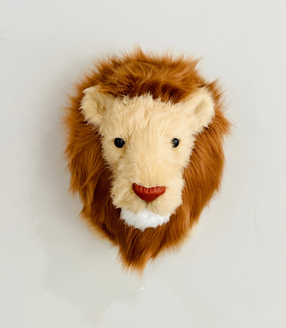 Lion Head Mount Faux Taxidermy Safari Nursery Decor Wall - Etsy