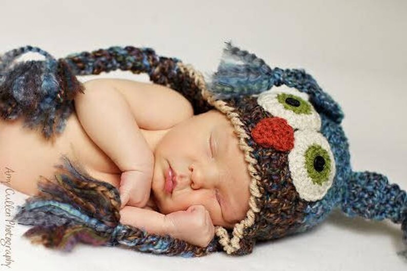 Baby Hats Sleepy Owl Hat baby Owl Hat for Baby Newborn Hat - Etsy