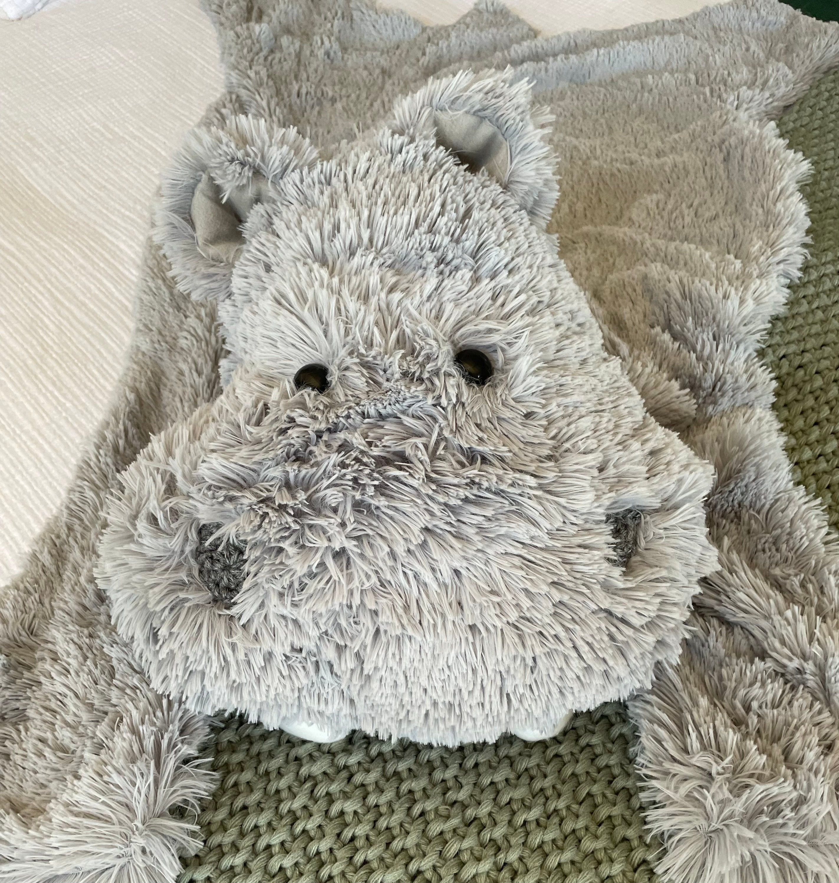 Hippo Rug Minky Hippopotamus Blanket Nursery Room Decor - Etsy