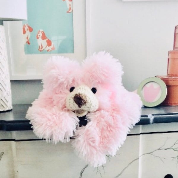 Pink Teddy Bear - Etsy