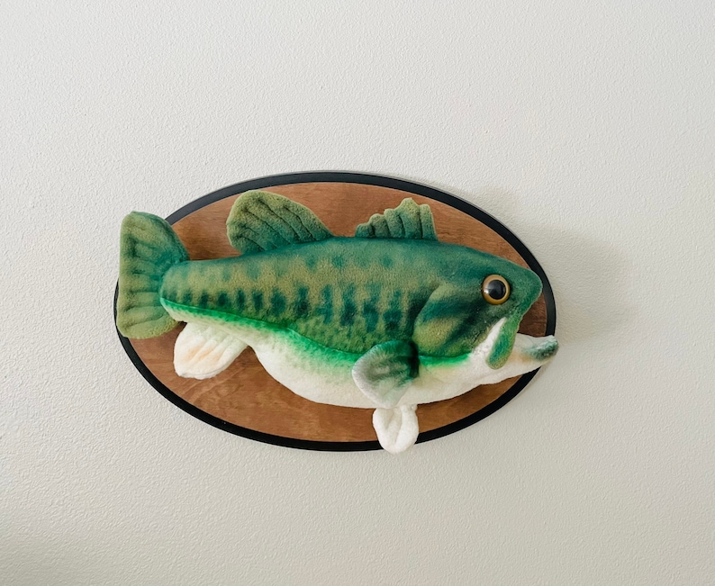 Plush Bass Wall Mount: Faux Taxidermy Nursery Decor - Etsy