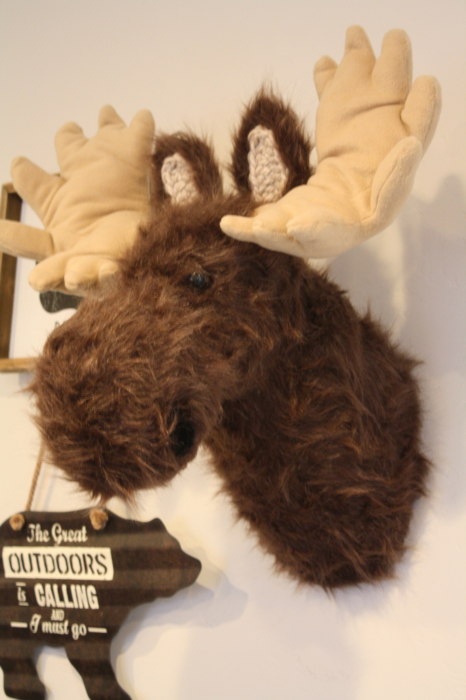 Large Moose Head Faux Taxidermy Wall Hangings Humane Animal | Etsy