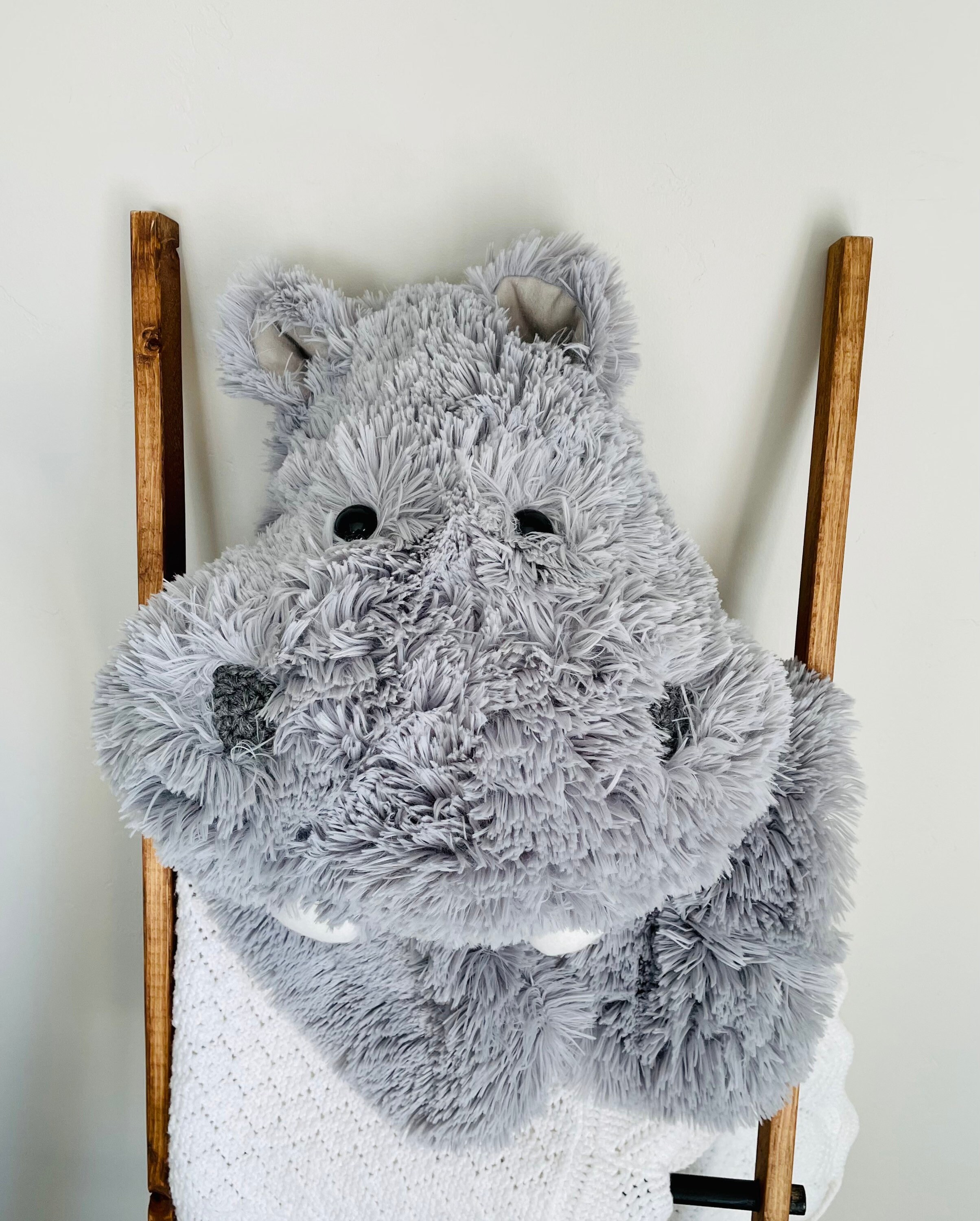 Hippo Rug Minky Hippopotamus Blanket Nursery Room Decor - Etsy
