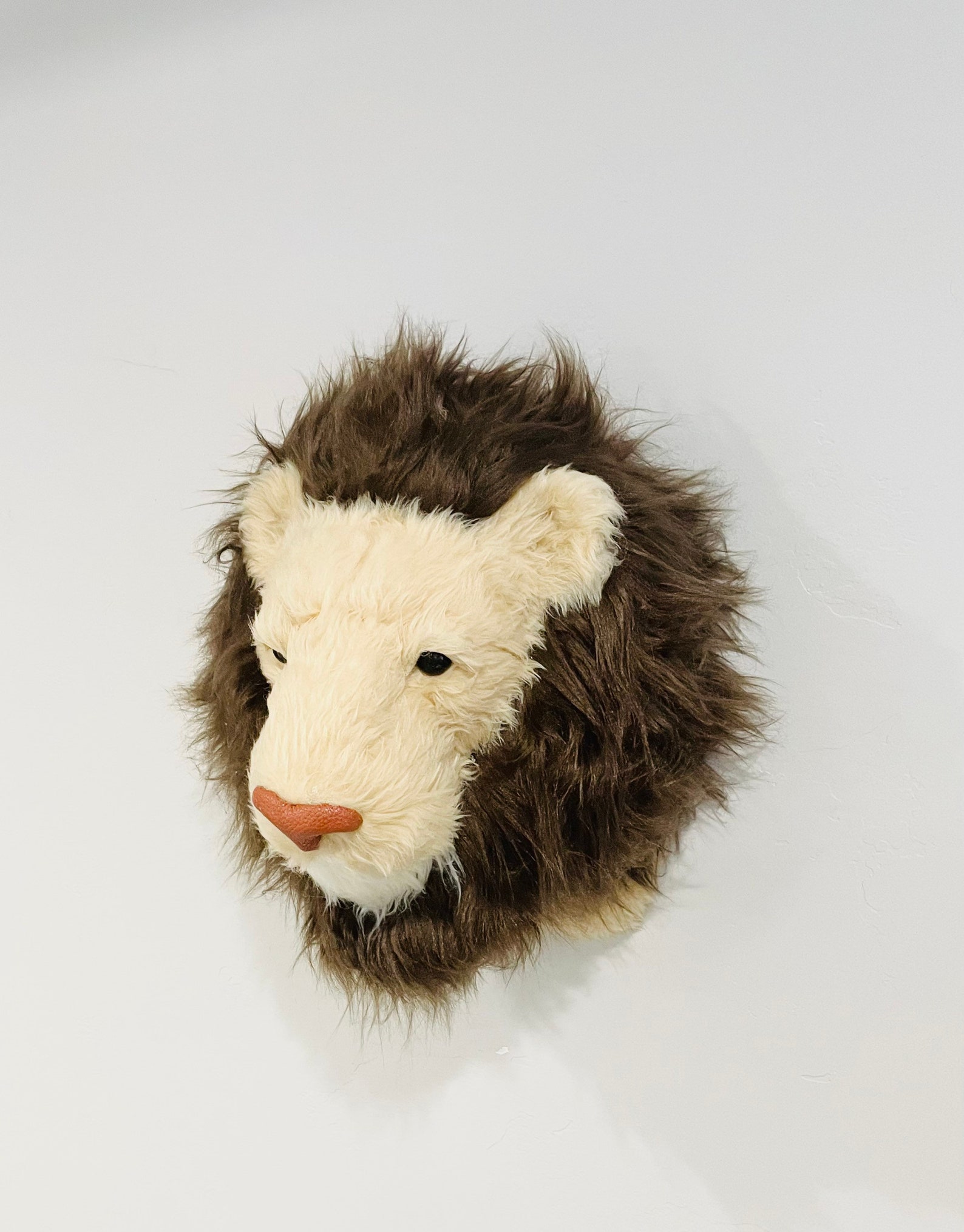 Lion Head Mount Faux Taxidermy Safari Nursery Decor Wall - Etsy