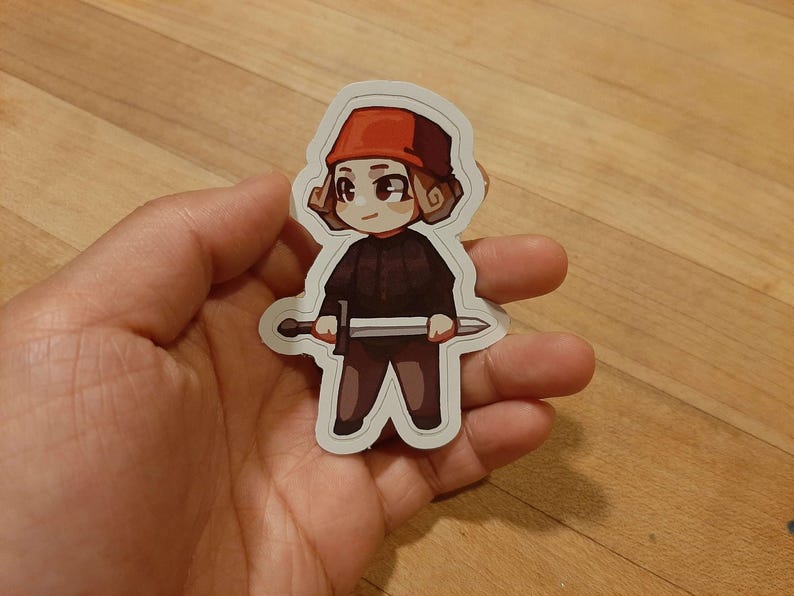 HEMA Chibi Sword Master Sticker, Vinyl Stickers, Water Bottle, Laptop ...