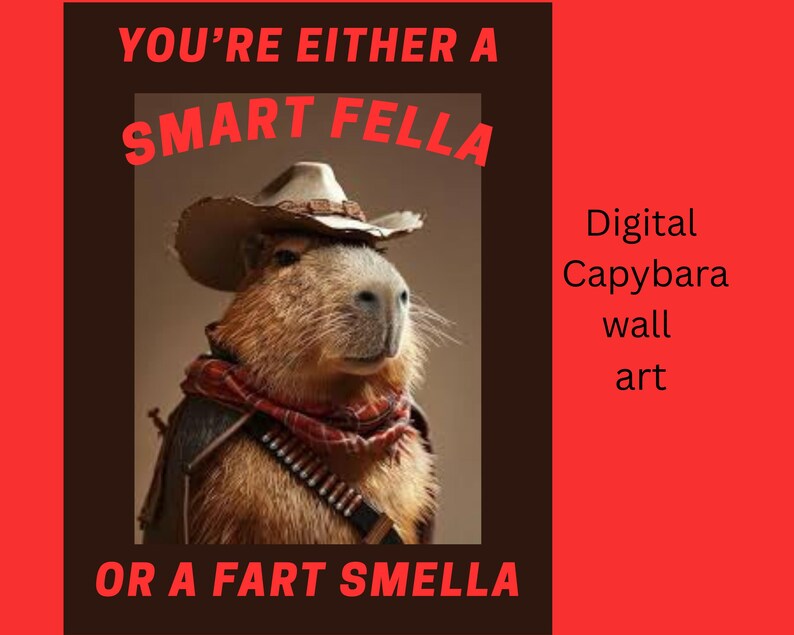 Adorable Capybara Motivational Wall Art | Printable Digital Download ...