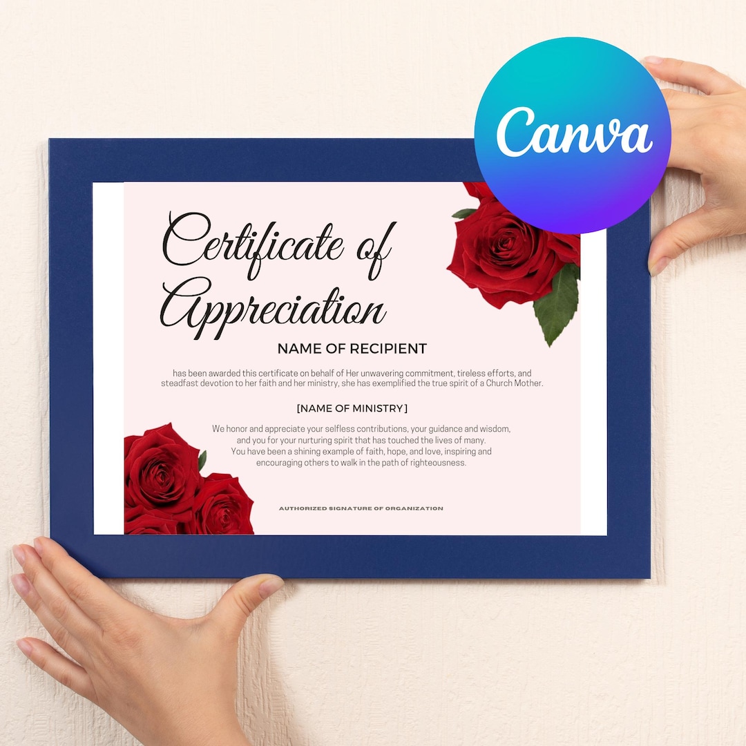 Printable Mother's Day Certificate of Appreciation, Certificate to ...