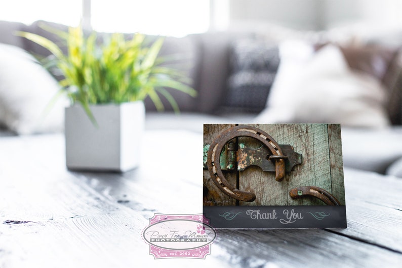 Western Thank You Country Thank You Country Style Card - Etsy