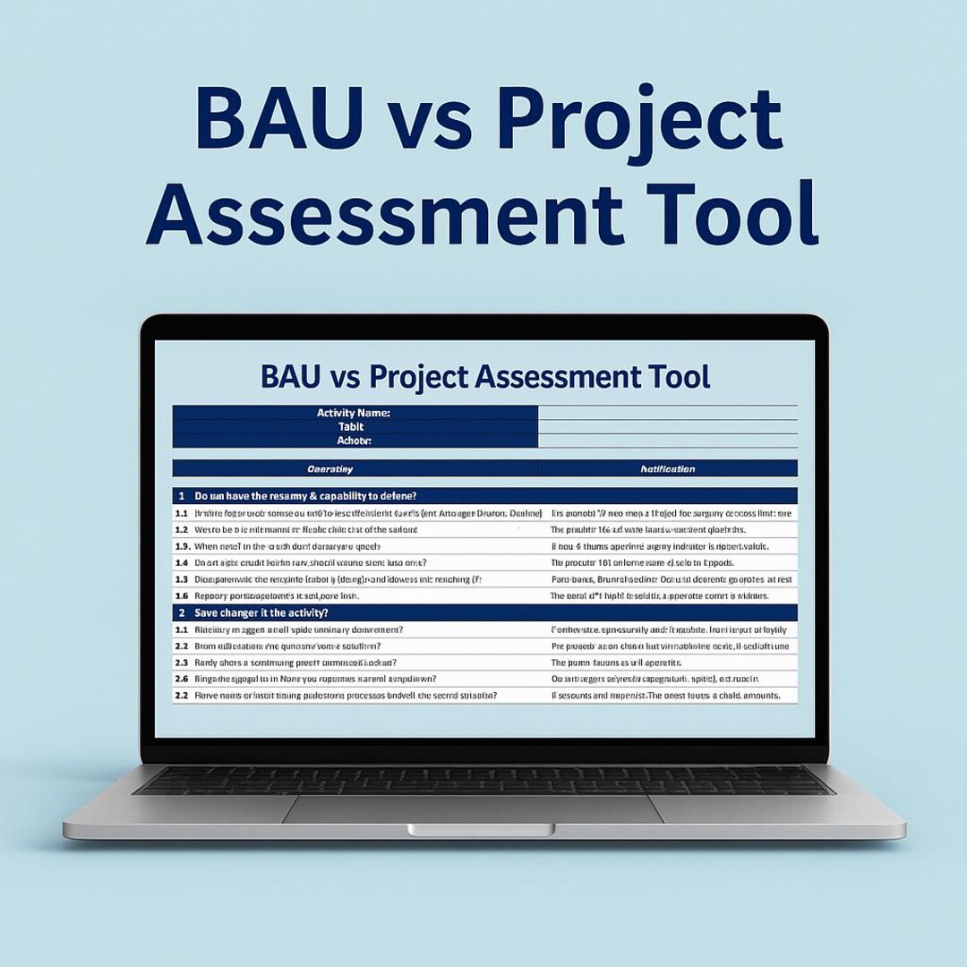 BAU Vs Project Assessment Tool - Etsy