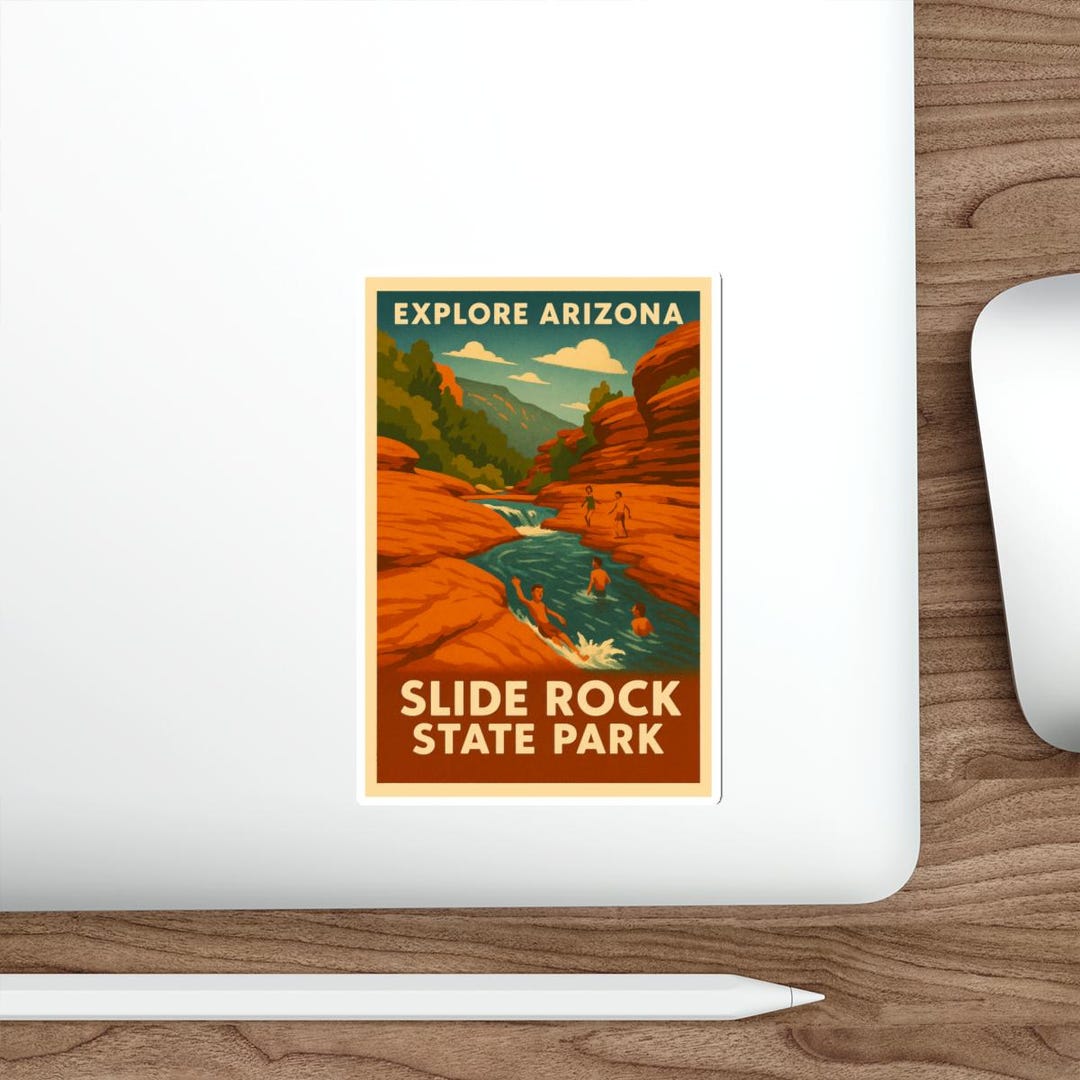 Slide Rock State Park Sticker Waterproof Arizona Vinyl Decal | Explore ...