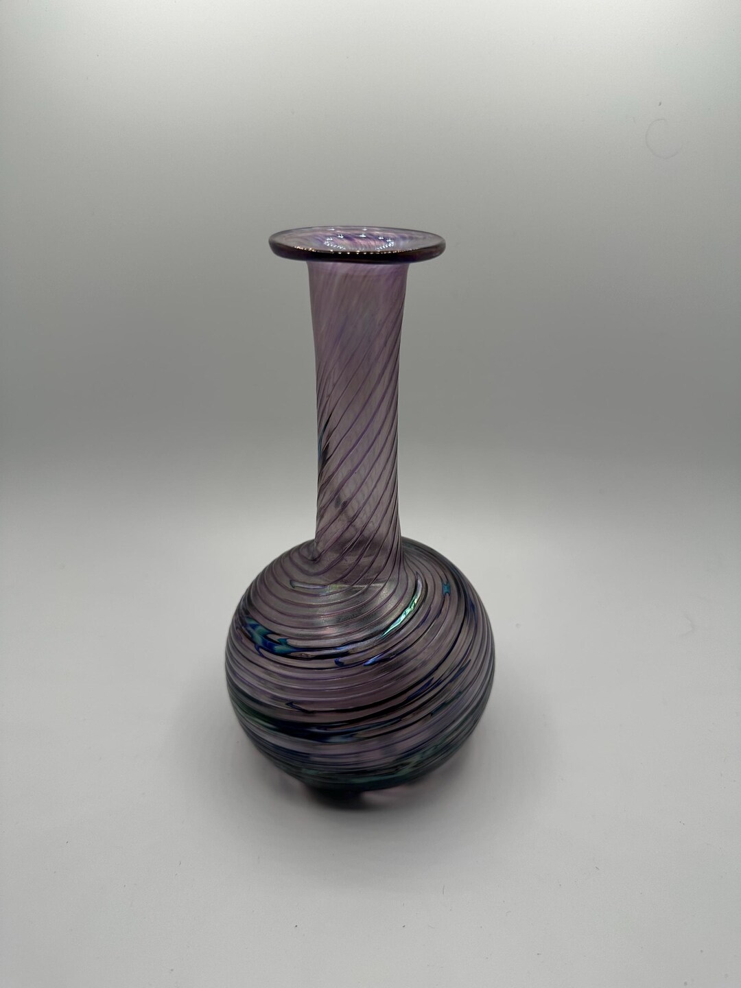 Signed Robert Held Art Glass Bud Vase - Etsy
