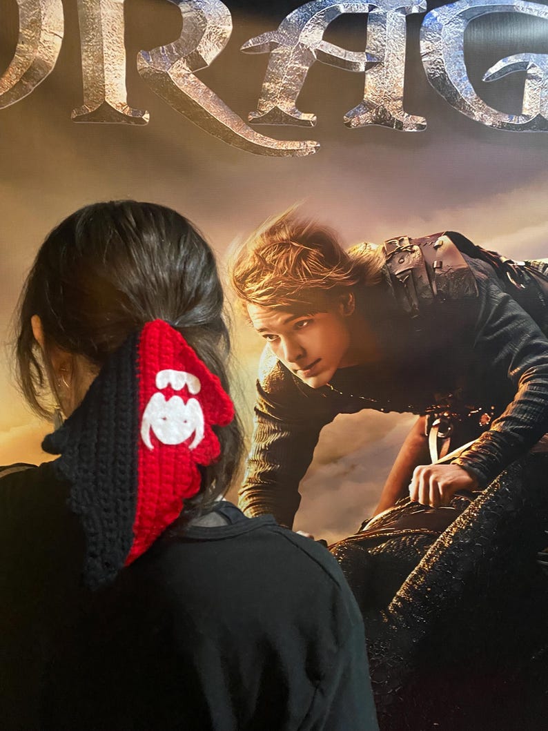 Dragon Tail Hair Tie - Handmade, Crochet Unique Httyd Accessory - Etsy