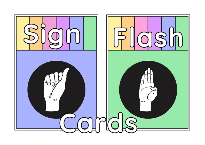 British Sign Language Alphabet Flashcards | BSL Signed Alphabet ...